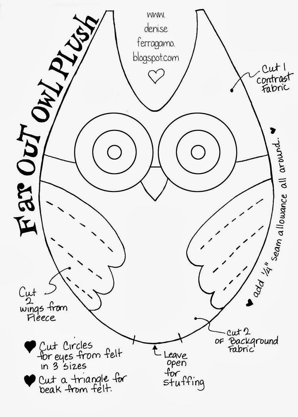 early play templates: Owl templates: cut and create