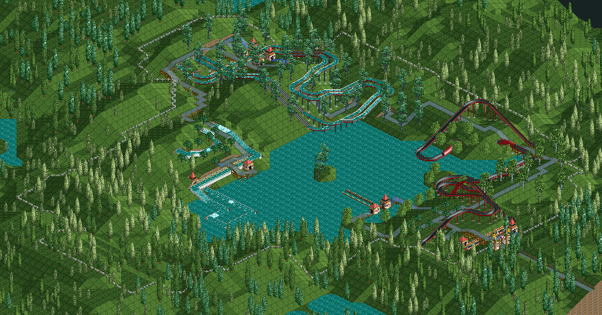 [게임연재] 롤러코스터 타이쿤- 오리지널 Aqua Park 1 - 롤러코스터 타이쿤 마이너 갤러리