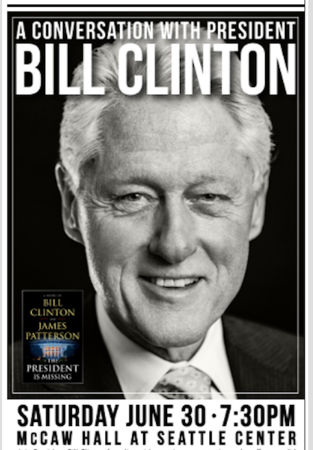 Shoreline Area News: Third Place Books presents Bill Clinton and James Patterson