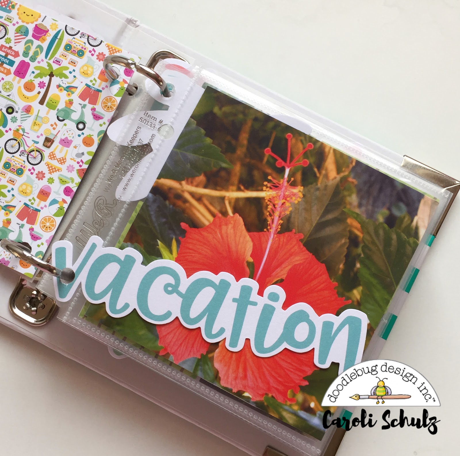 Doodlebug Design Inc Blog: Sweet Summer | Holiday Mini Album with Caroli