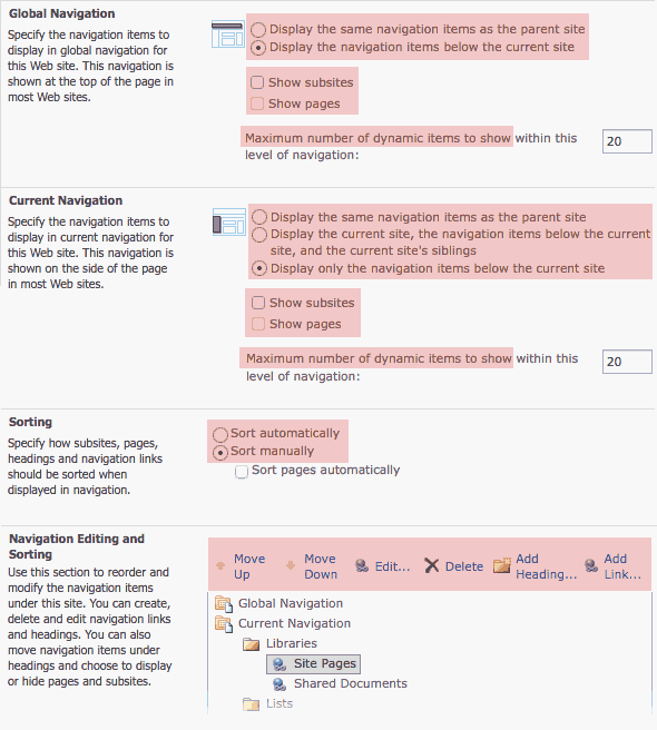 Amardeep Singh's SharePoint Blog: Yes, the SharePoint navigation really can work for your needs