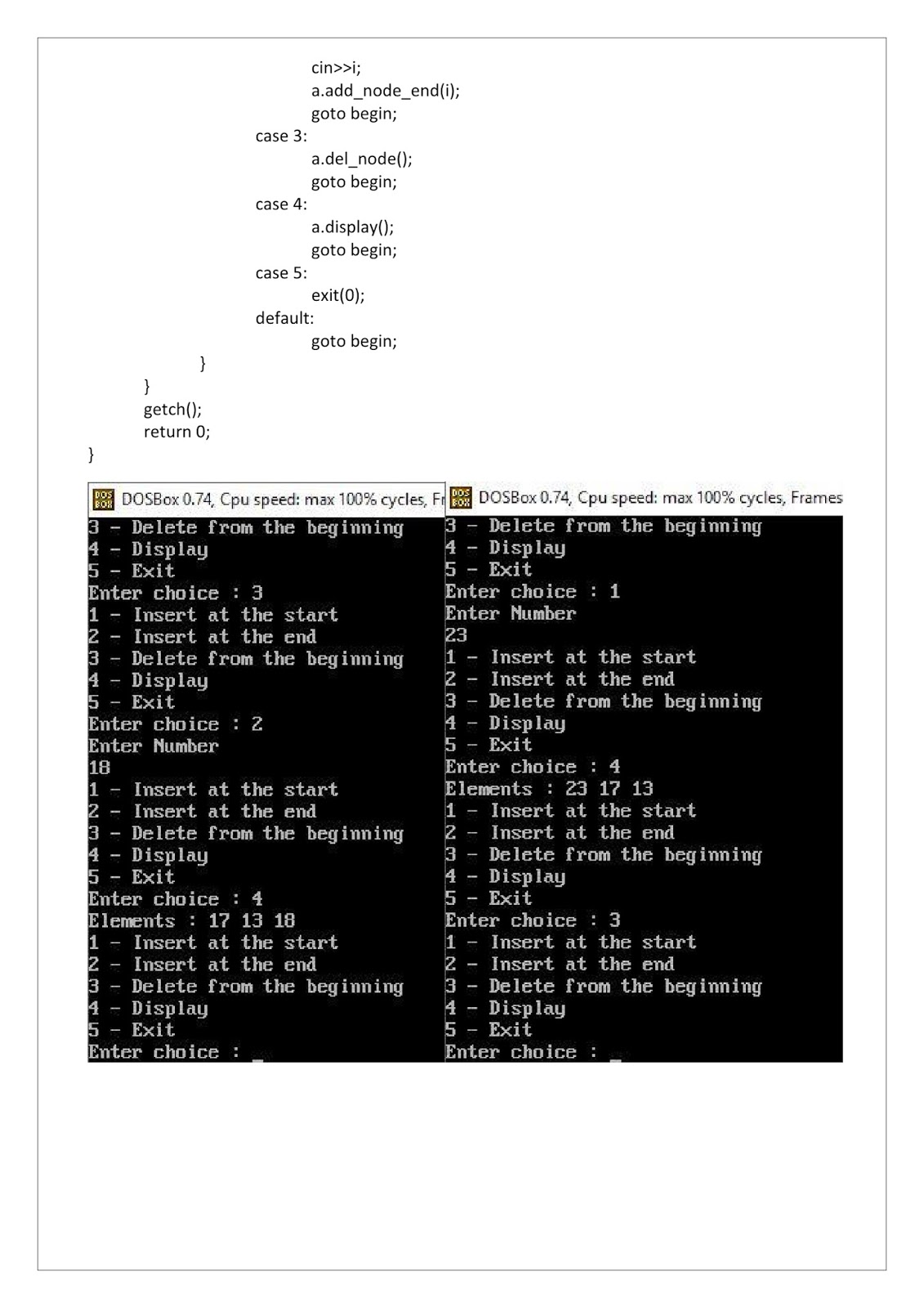 Class 12 Computer Practicals