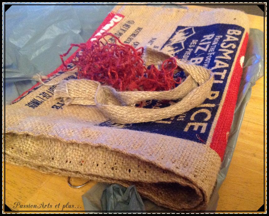 PassionArts et plus...: Avec un sac de riz...