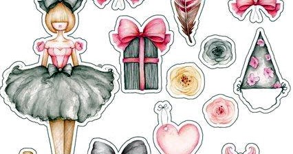 Imprimolandia: Stickers rosa