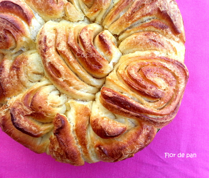 Cocinax2. Las recetas de Laurita.: Flor de pan