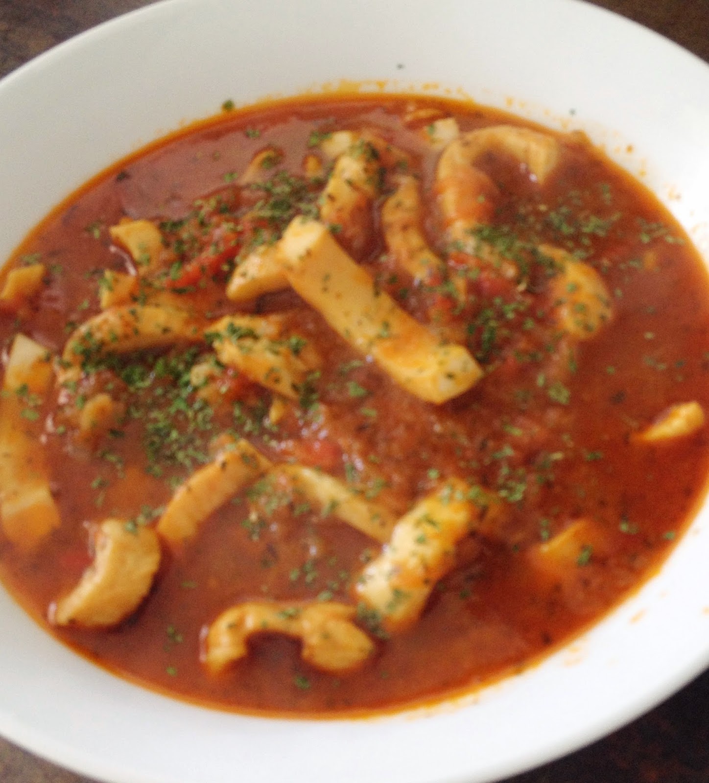 Calamars à la Provençale (Cuisson Cocotte Minute)