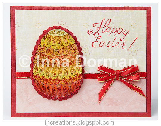 Inna's Creations: Quilled Easter greeting cards