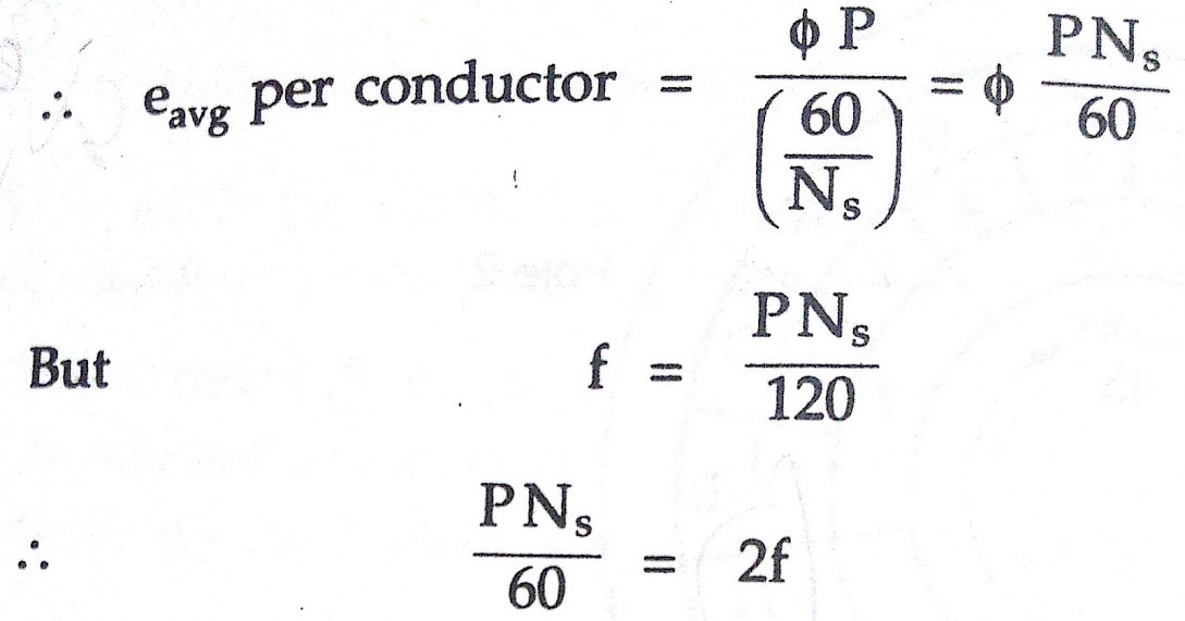 Derivation of EMF Equation of Synchronous Generator or Alternator