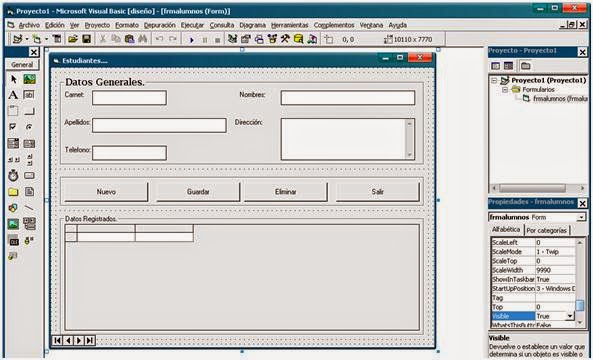 VISUAL BASIC: FORMULARIO Y CONTROLES