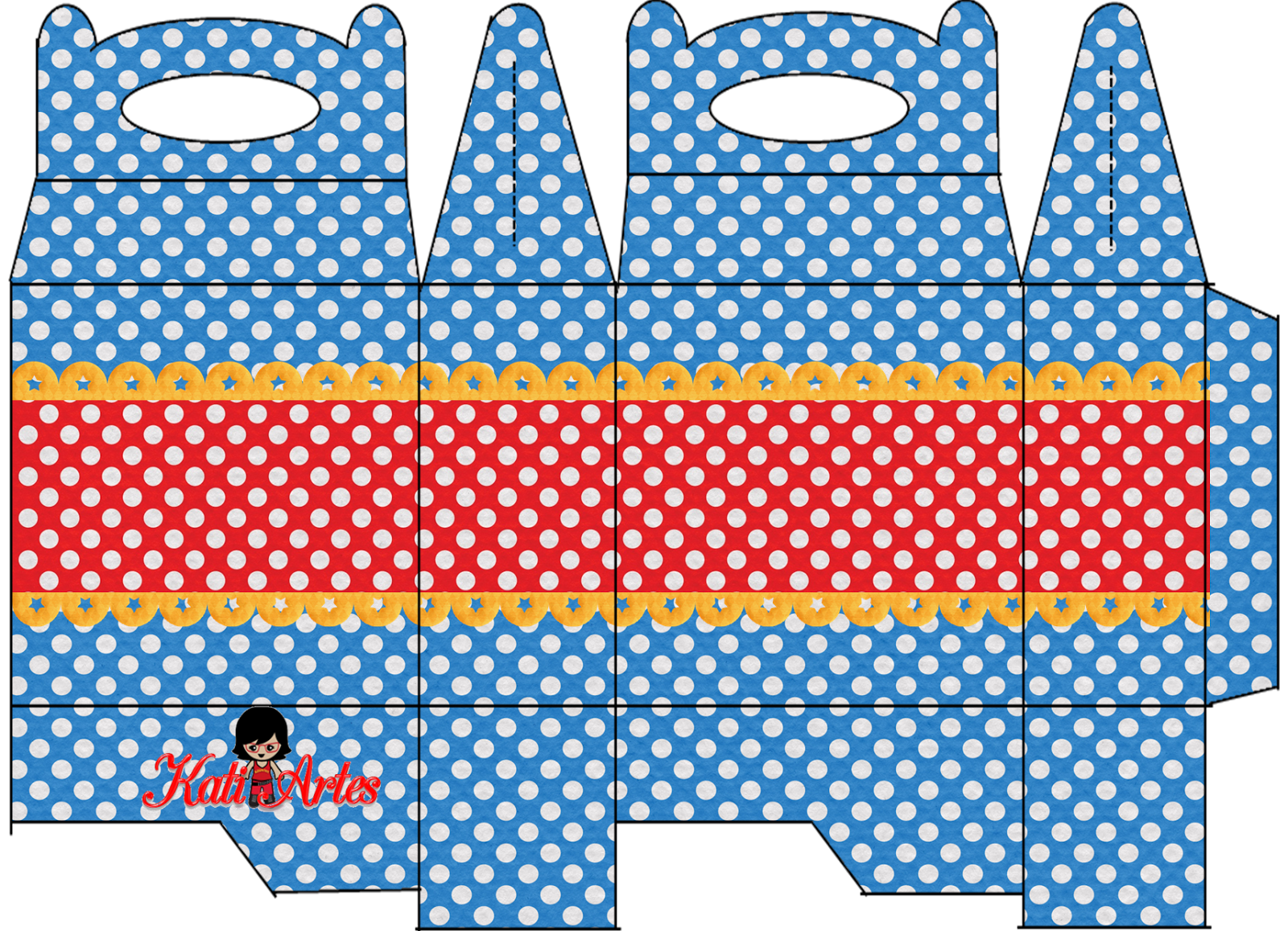 Polka Dots: Free Printable Lunch Box. - Oh My Fiesta! in english