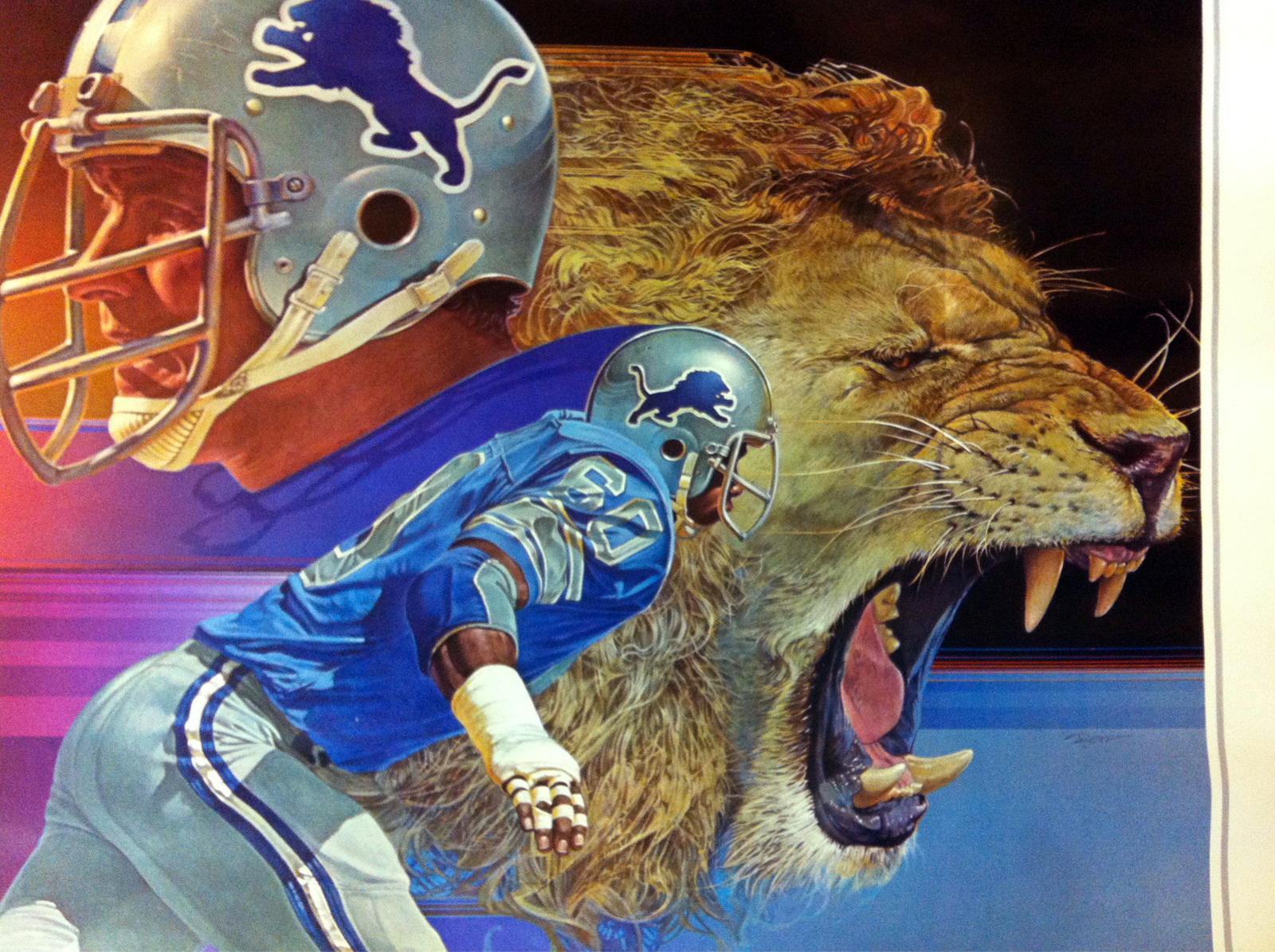 Pro Football Journal Presents: NFL Art: Al Bubba Baker by Chuck Ren