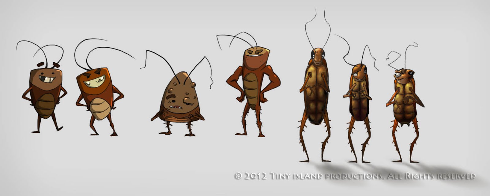 Tattoon!: Cockroach character concept sketches/color