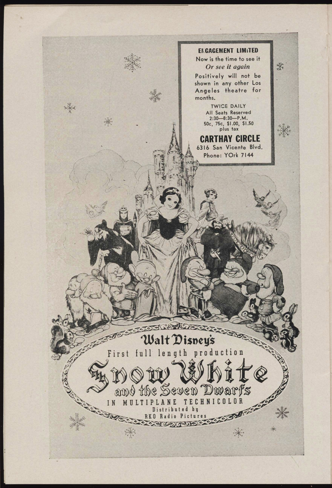Filmic Light - Snow White Archive: 1938 Grauman's Chinese Theatre ...