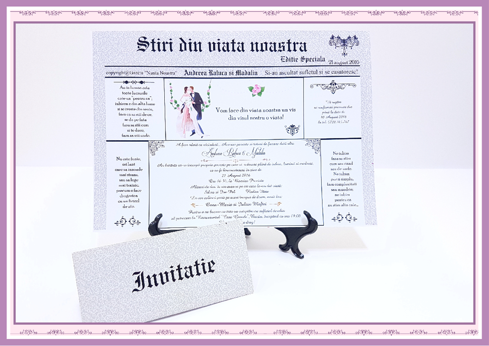 BebeStudio11.com - Invitatii Nunta‎ si Botez: Invitatii Nunta Ziarul de ...