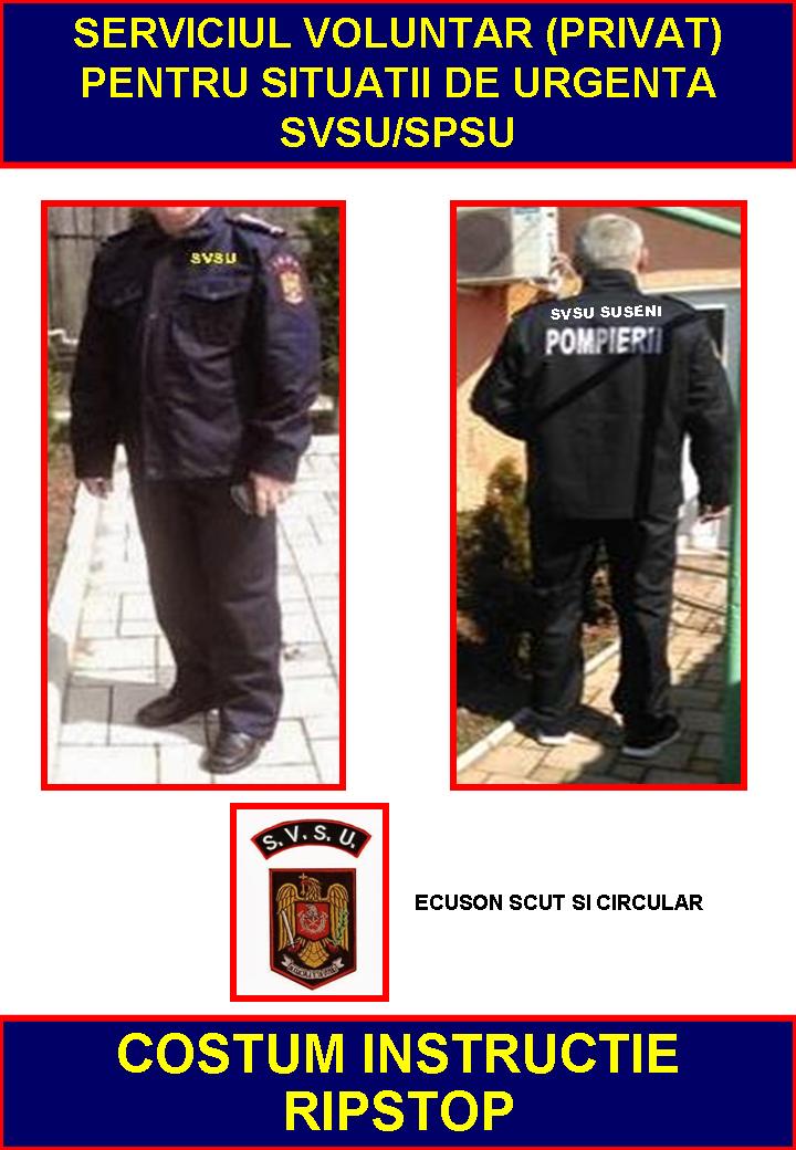 UNIFORME POMPIERI VOLUNTARI - SVSU SI SPSU: IMBRACAMINTE