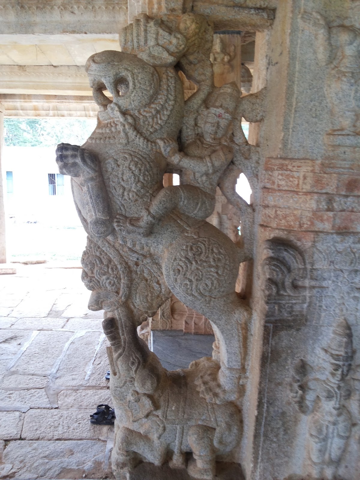 Karnataka at one Place: A bike trip to a Temple with Yali Pillars ...