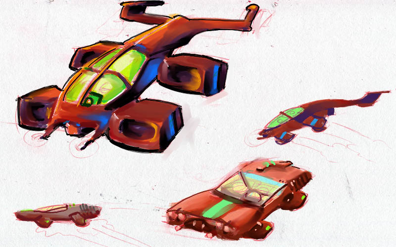 JSVB: 440 - Coloured Flying Cars
