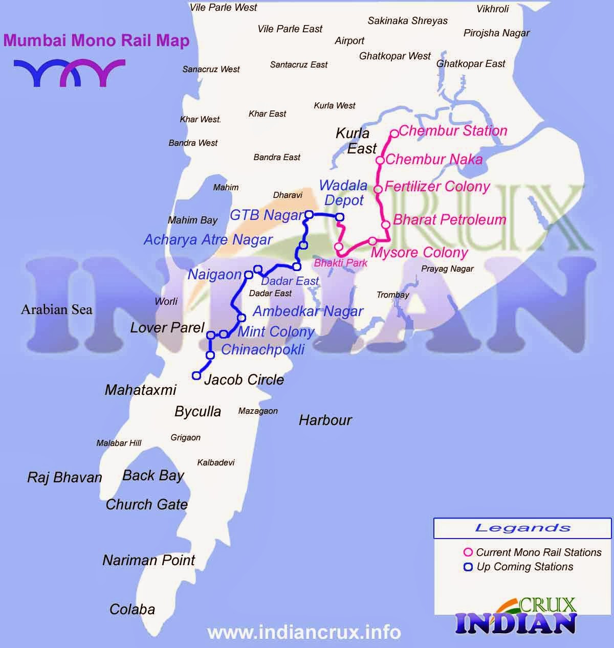 Mumbai Mono Rail Starting on Sunday 2nd February 2014