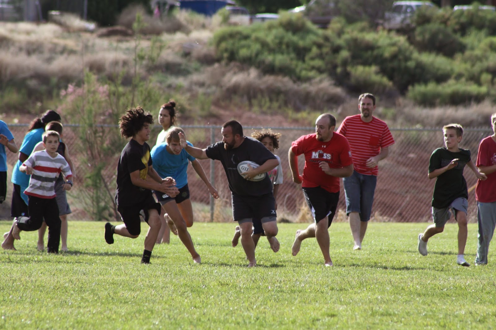 Snapshots of Snow Canyon Rugby: Barefoot Game