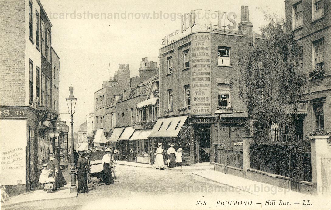 Postcards Then and Now: Surrey, Richmond, Hill Rise c1905 and c1913