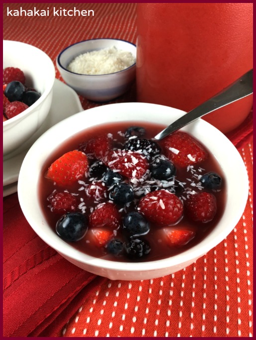 Kahakai Kitchen: Chilled Watermelon and Summer Berry Soup: Sweet, Cold ...