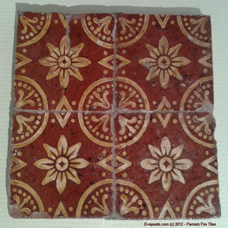 Surface Pattern Design: Flemish Fire Tiles (18thC)