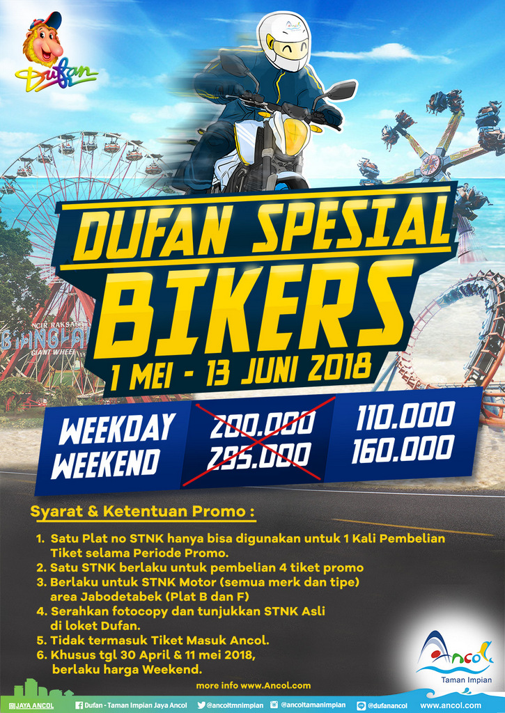 Promo Harga Tiket Masuk Dufan Mei 2018 - Info Terbaru 2021