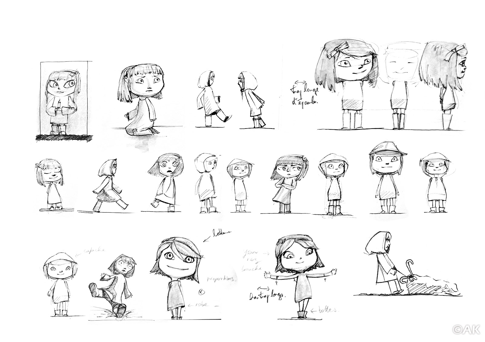 Corvisalex: 11.2011 - Planches Chara-design, film "Rain"