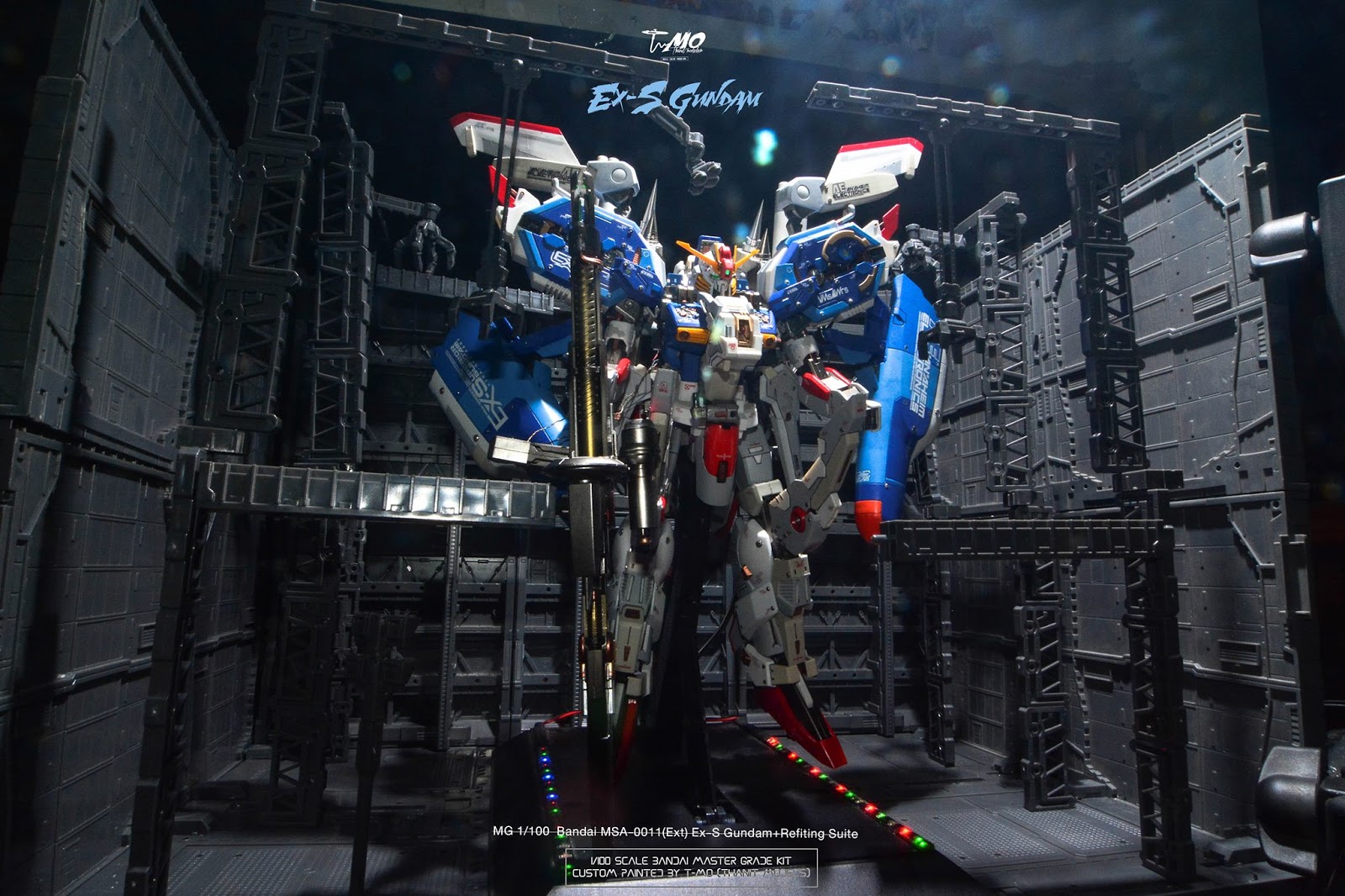 GUNDAM GUY: MG 1/100 Ex-S Gundam 'Refit Suit' - Customized Build w/ LEDs