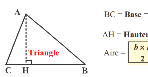 MÉTRÉS - Formules de surfaces - FORMATION B.TP.H