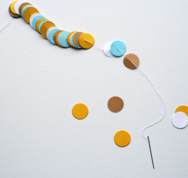 delightful: threading paper.