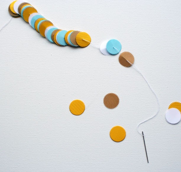 delightful: threading paper.