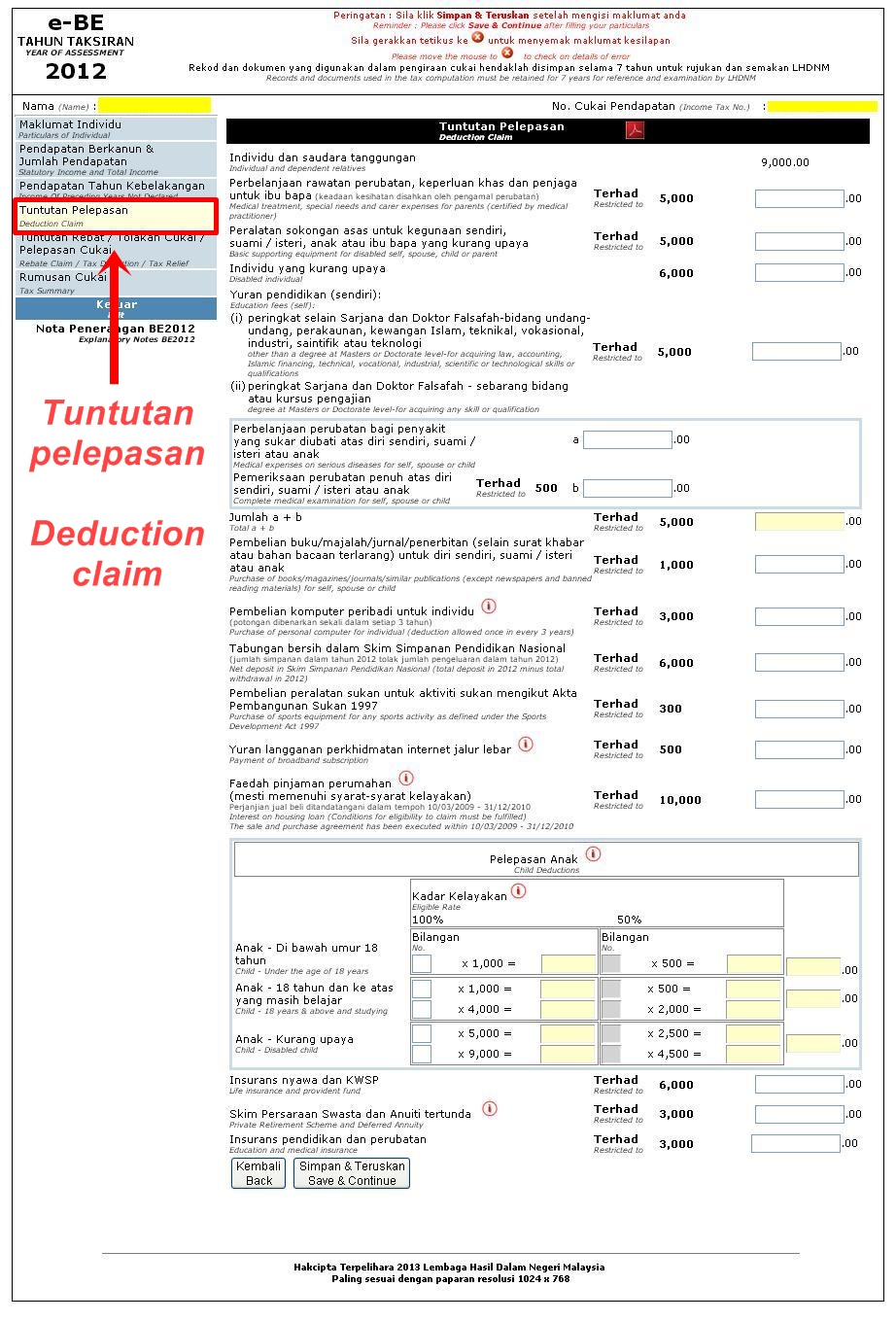 LuPorTi's BloG: How To File Your Tax Online (e-Filing) - BE Form