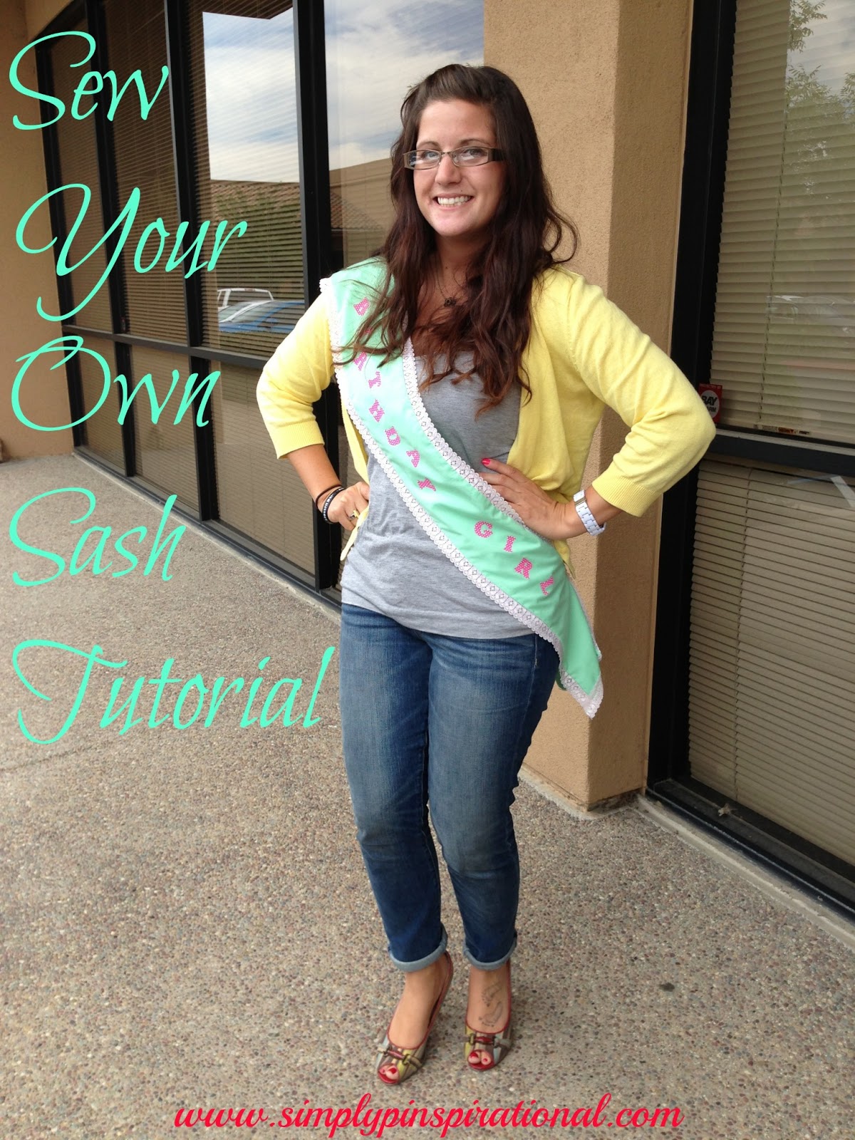 Simply Pinspirational: Sew Your Own Sash Tutorial