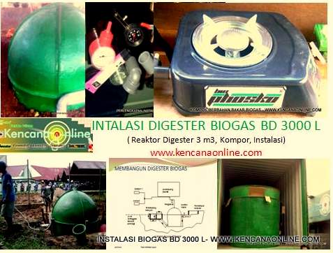 Biogas Digester BD 3000 L | Griya Sampah