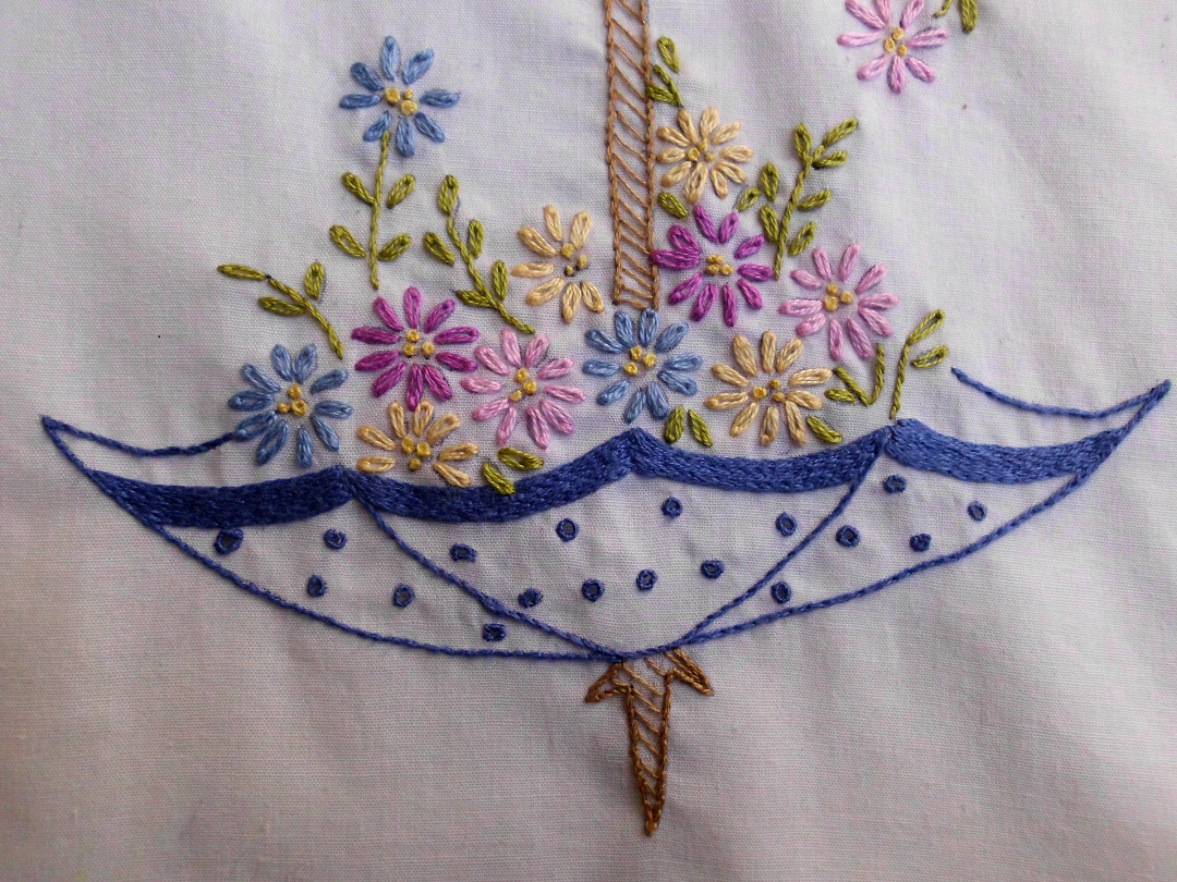 Yesteryear Embroideries: I have a vintage umbrella embroidery design ...