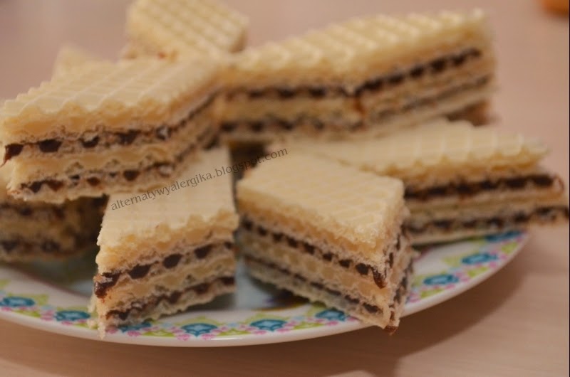 alternatywyalergika: Przekładane wafle - masa do wafli