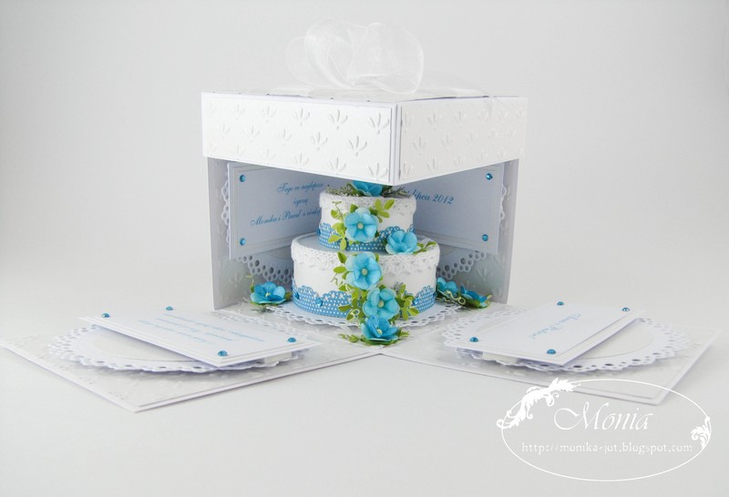Moja papierowa kraina: Ślubne exploding boxy