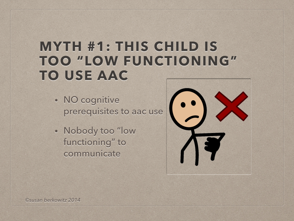 Susan Berkowitz’s Free Myths of AAC Handout - Classroom Freebies