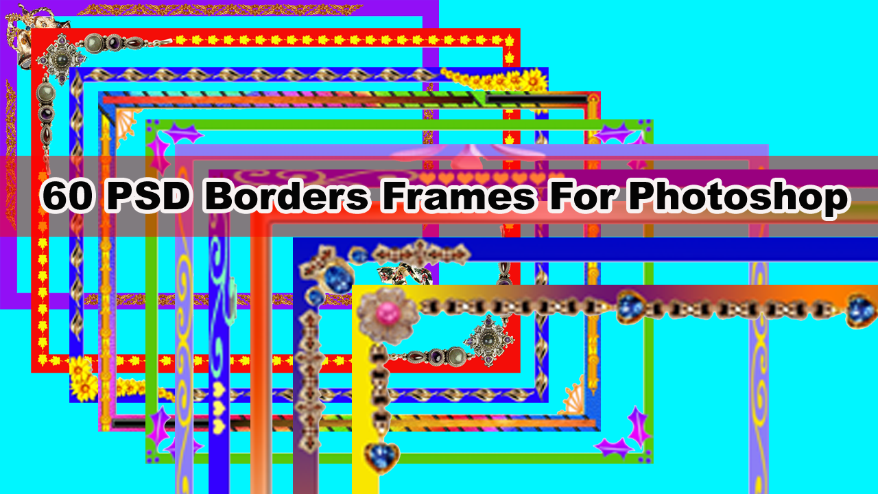 60 PSD Borders Frames For Photoshop
