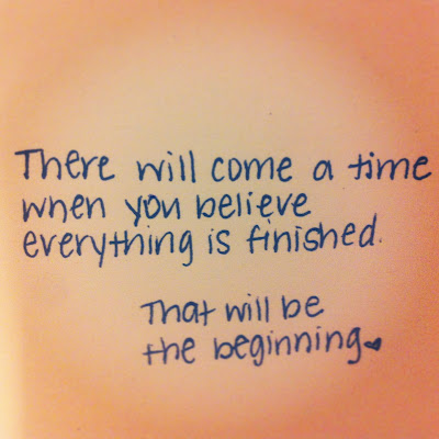 The Start of the Beginning: The Start of a New Beginning...