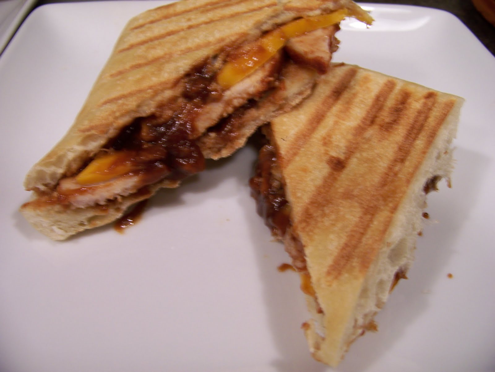 The Peppered Pantry: BBQ Pork Panini