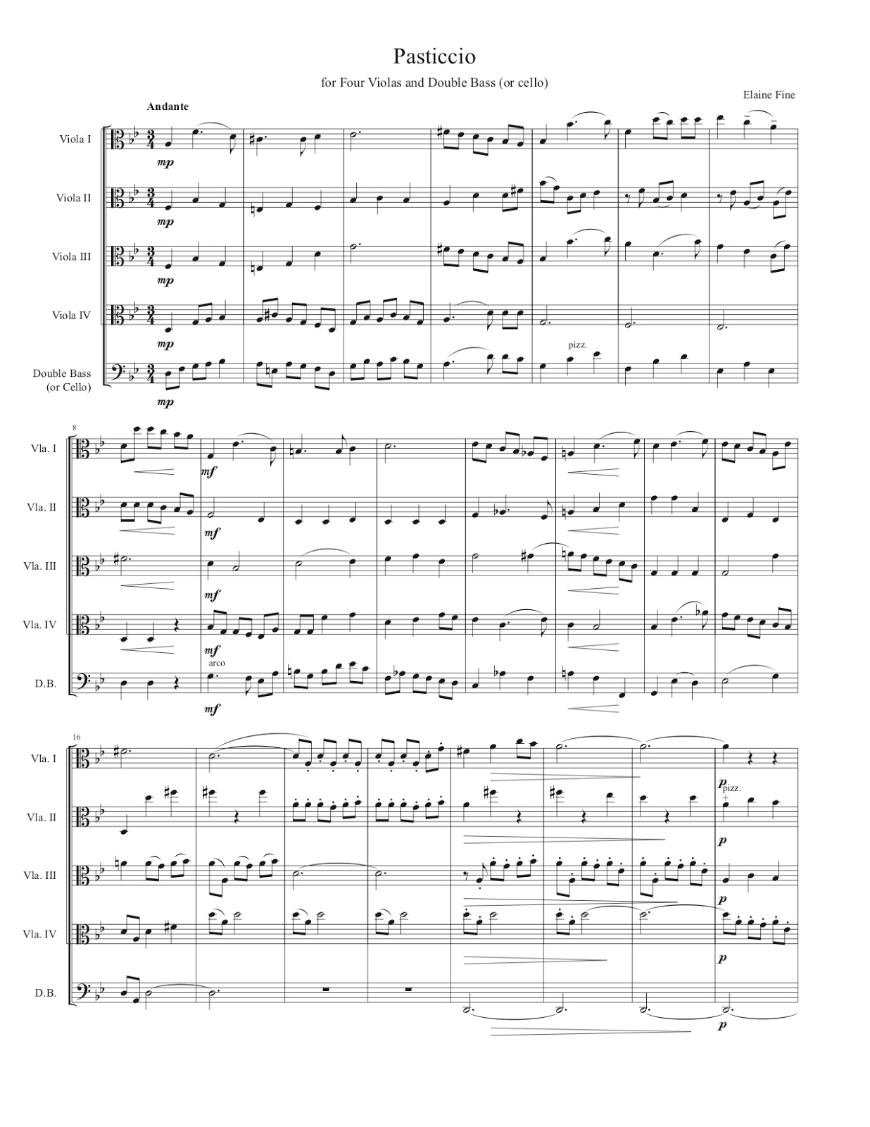 Musical Assumptions: Pastiche!