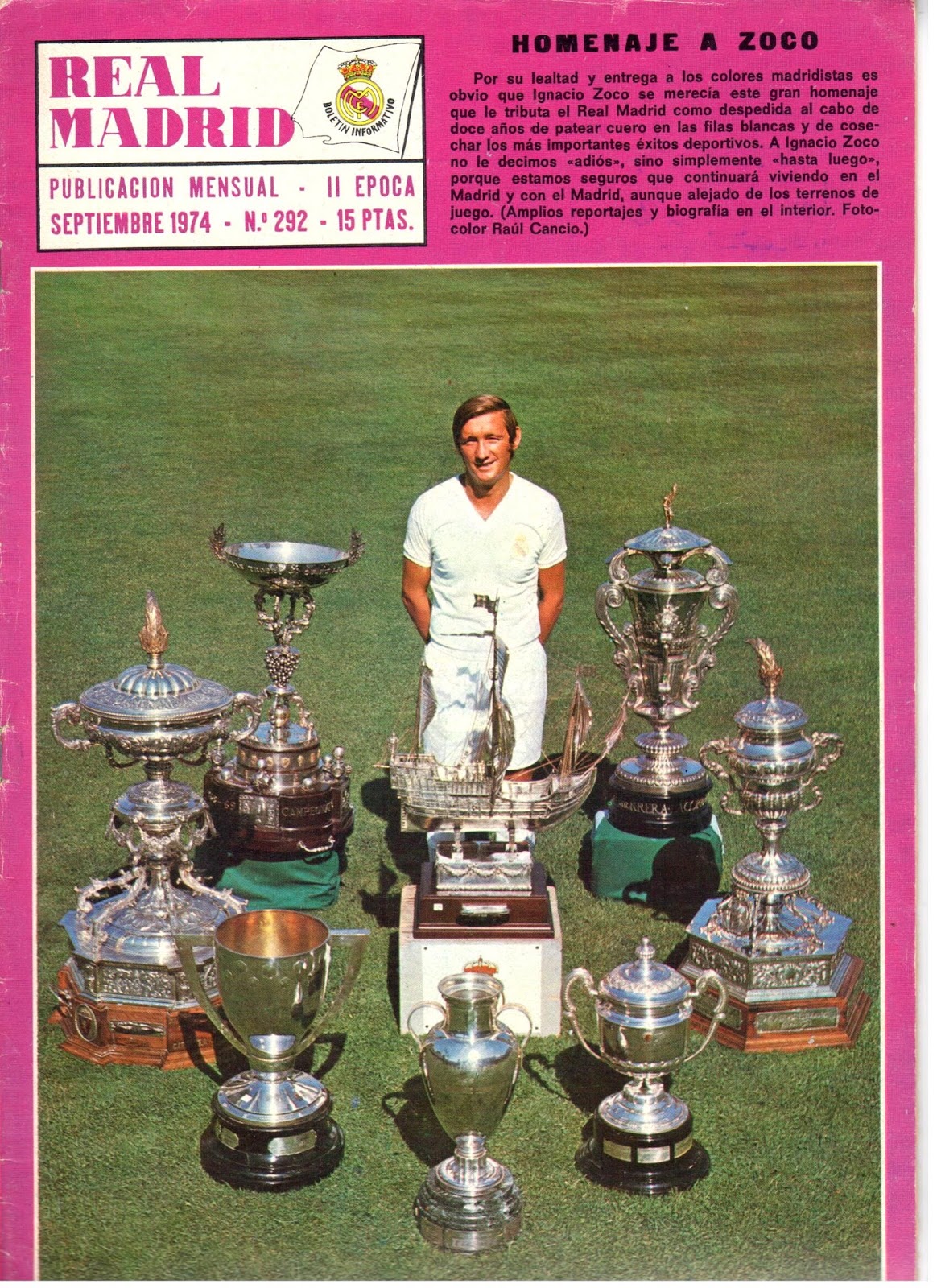 Estar en la luna: Ignacio Zoco, capitán del Real Madrid