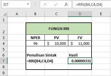 Fungsi Rri Microsoft Excel - Fungsi Excel
