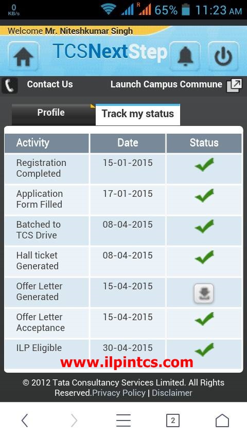 TCS Preparation & ILP : Tranning