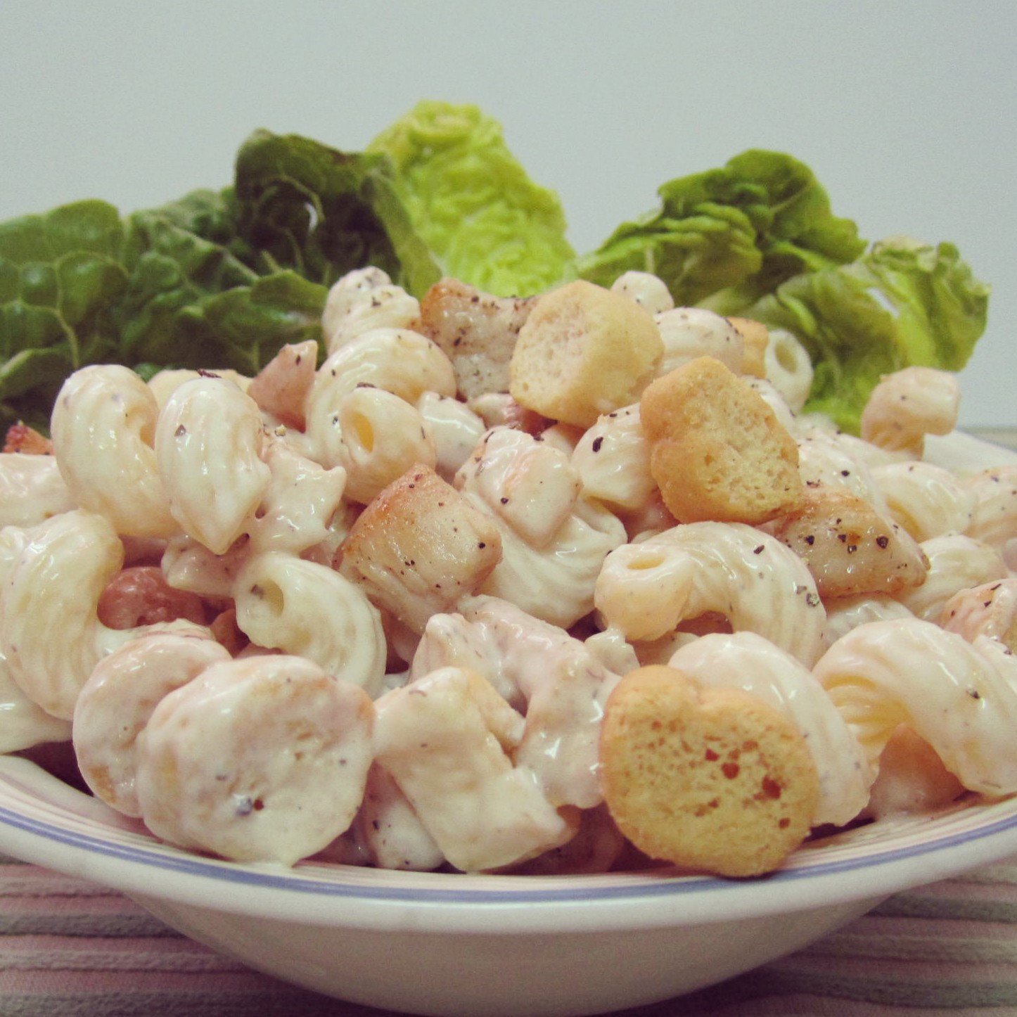 Contigo en la playa! : ENSALADA DE PASTA CESAR