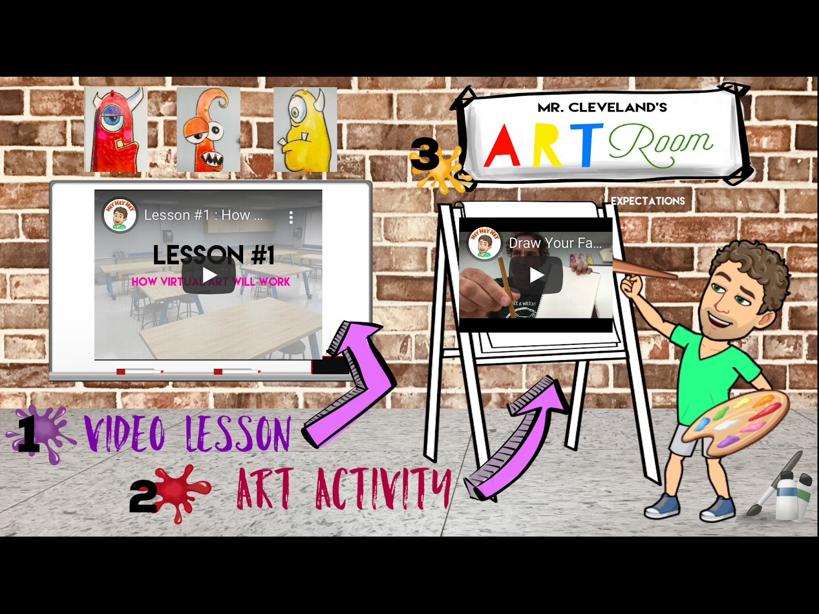 Westside Elementary Art: Bitmoji Art Room.