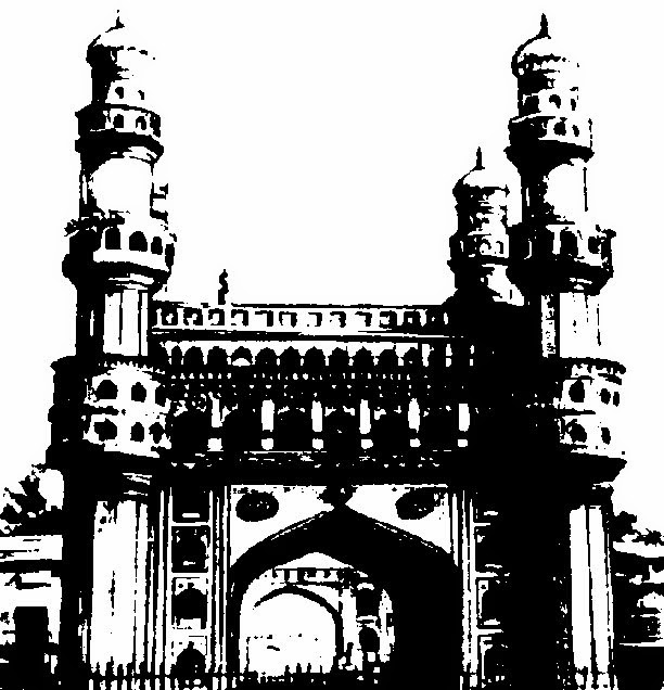 CLIP ARTS AND IMAGES OF INDIA: Monuments of India Line Drawings