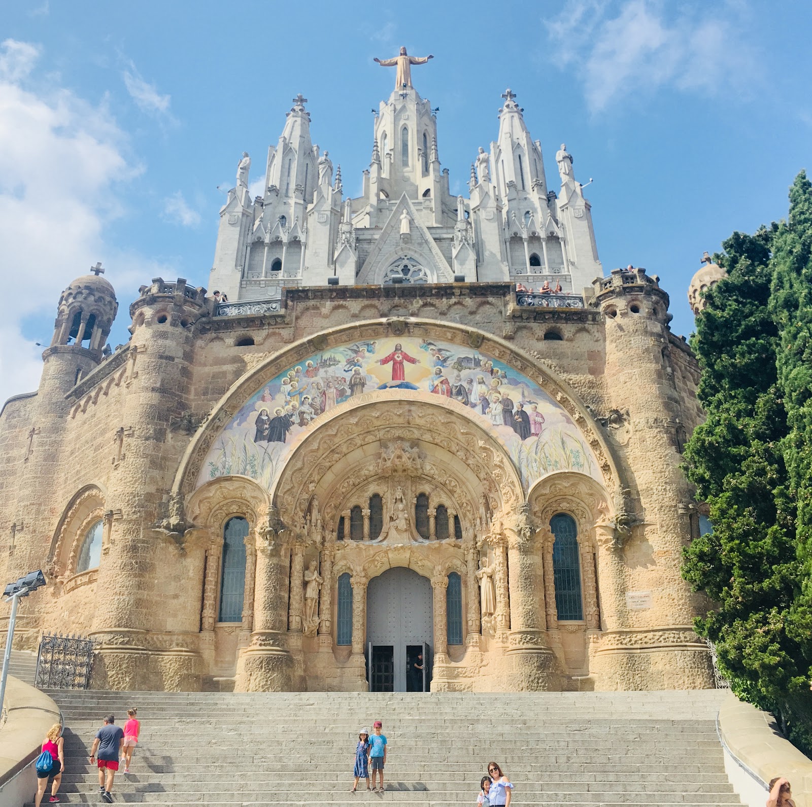 “Hiking in the foothills of mount Tibidabo...”